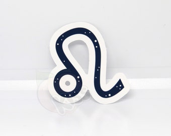 Leo Zodiac Sticker Leo Zodiac Sign Sticker Water Bottle - Etsy