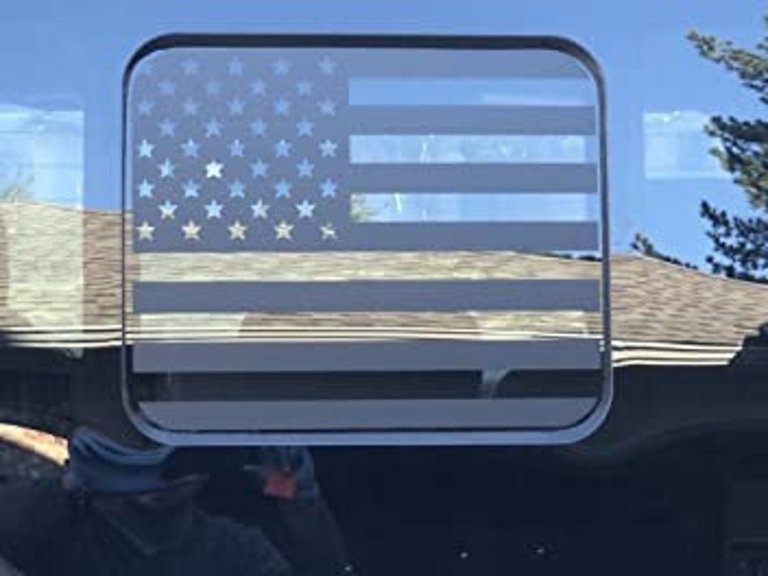 Ford F150 American Flag Rear Sliding Window Decal - Etsy