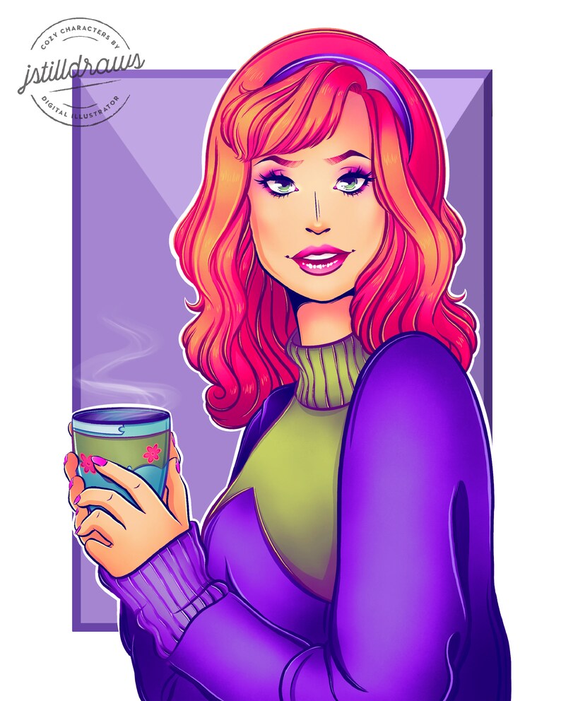 Daphne Fan Art Print Scooby Doo Poster - Etsy
