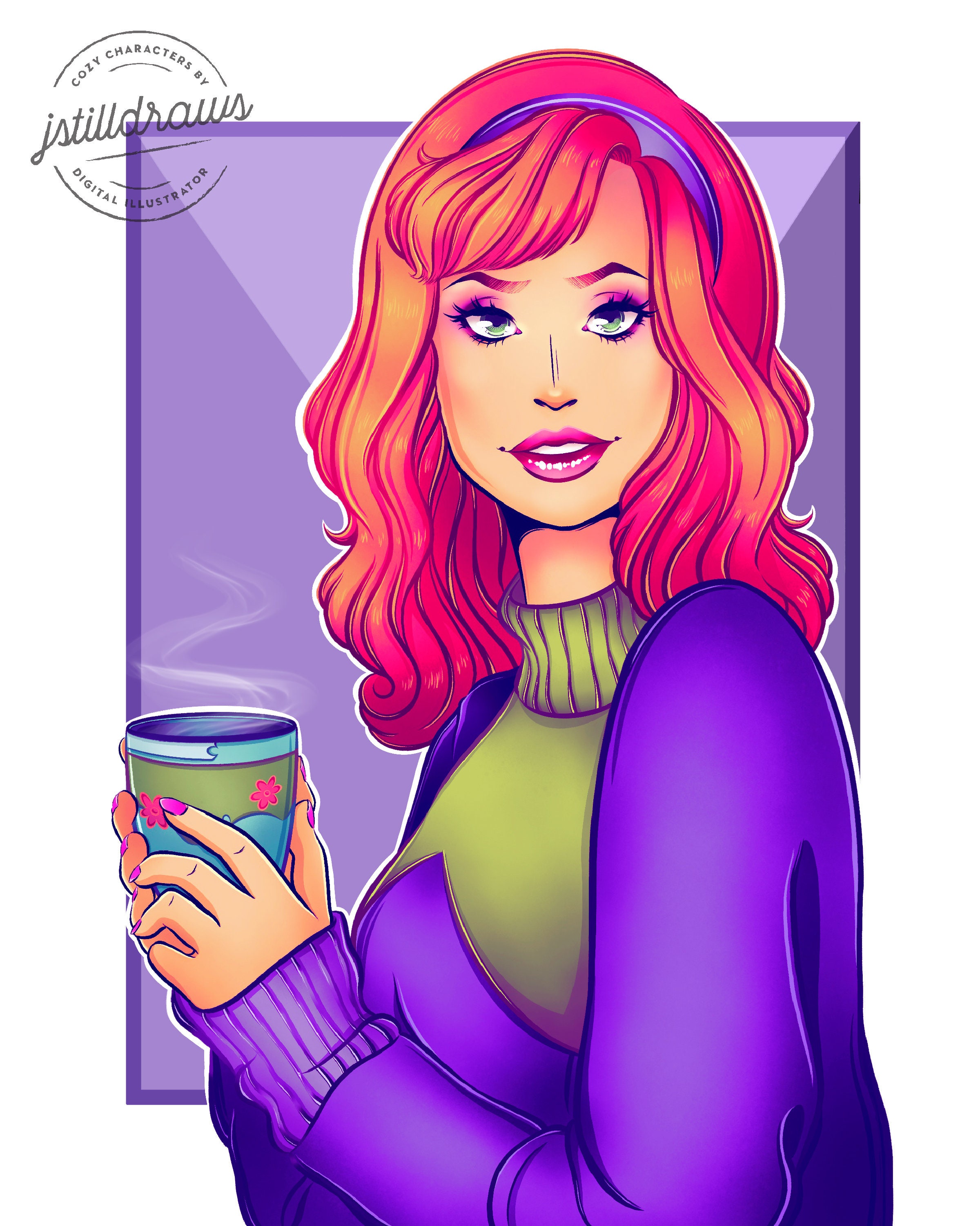 Daphne Fan Art Print Scooby Doo Poster - Etsy