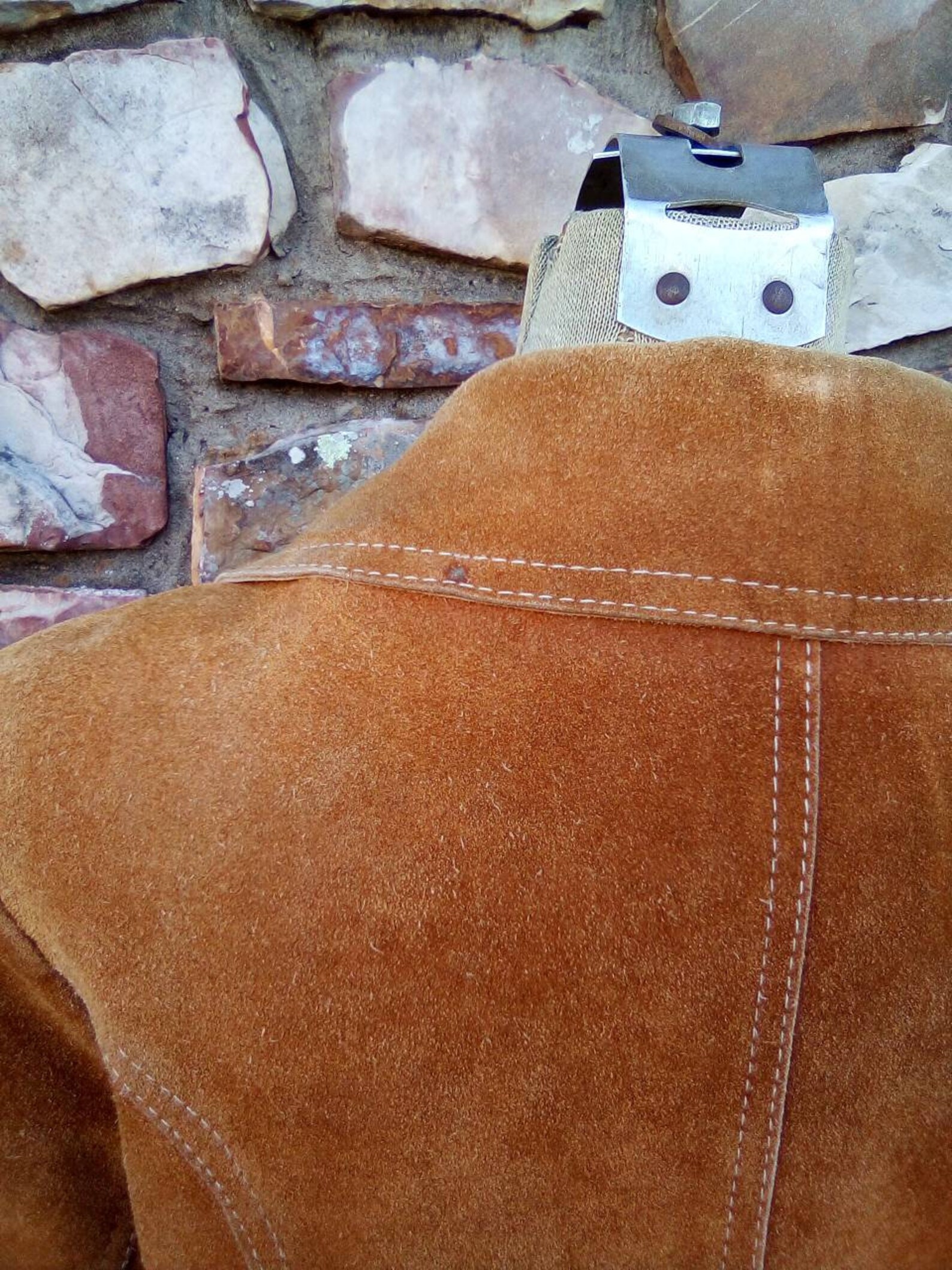 Soft Suede / Leather Jacket With Slanted Pockets and Matching Belt 1960 ...
