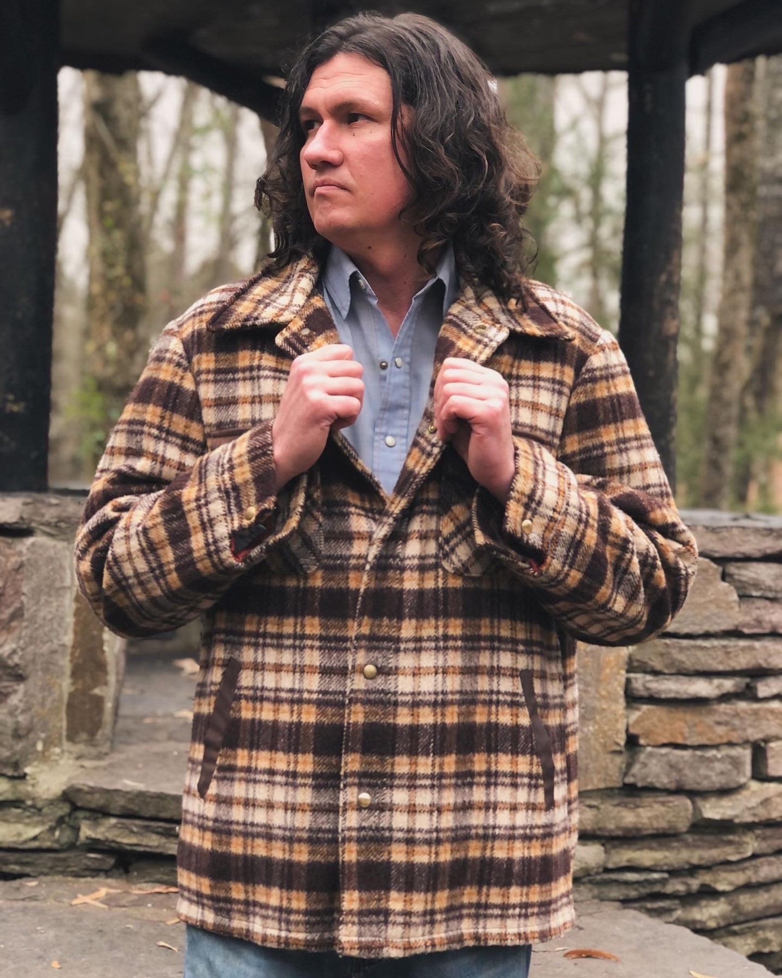 JC Penny Plaid Rustic Chore Coat 1960s - 1970s Jacket - Etsy