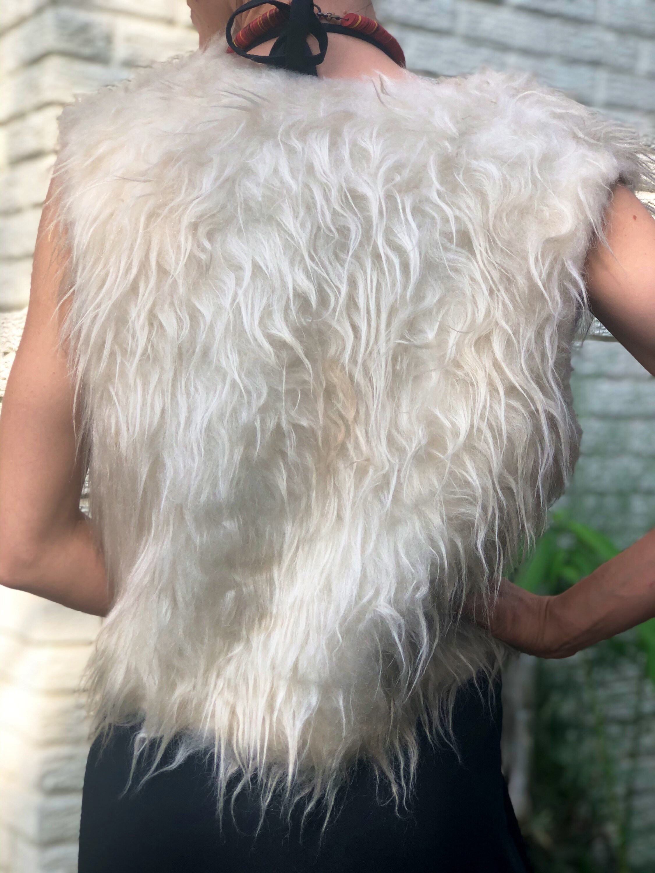 Hippy / Boho Faux Fur 1960s Shag Vest - Etsy