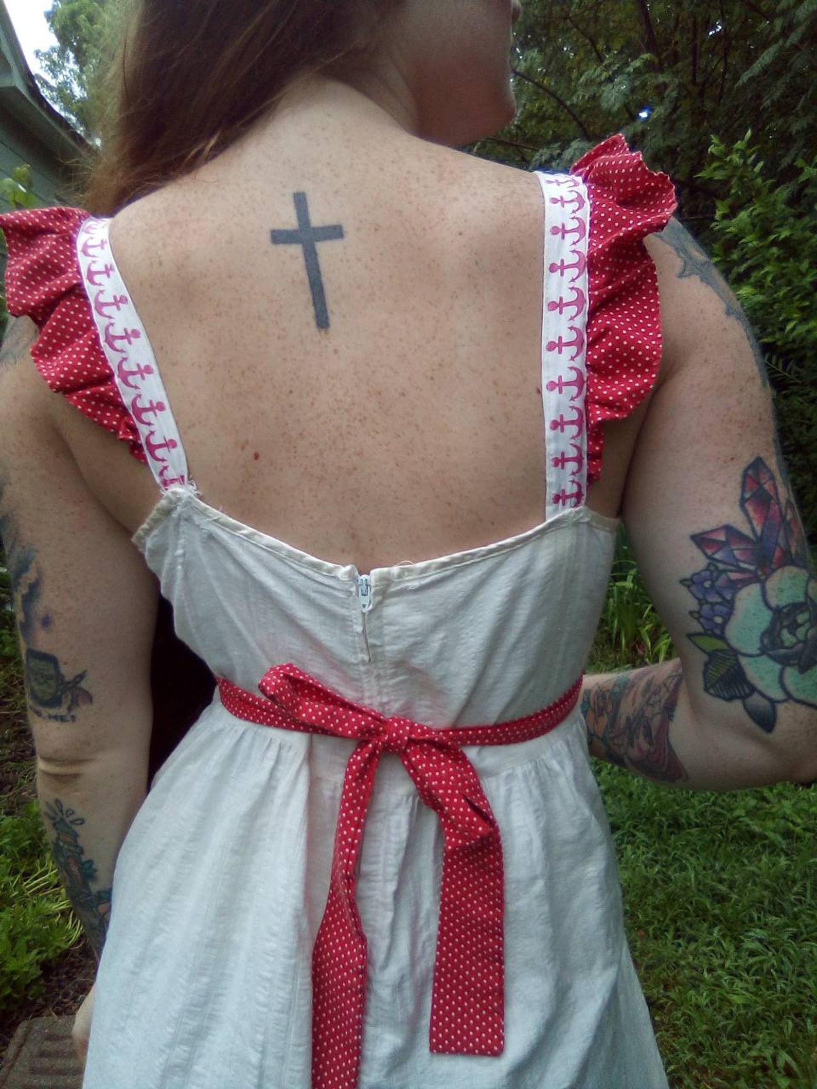 1960's Anchor Trim Design/prairie Dress/front Pockets - Etsy