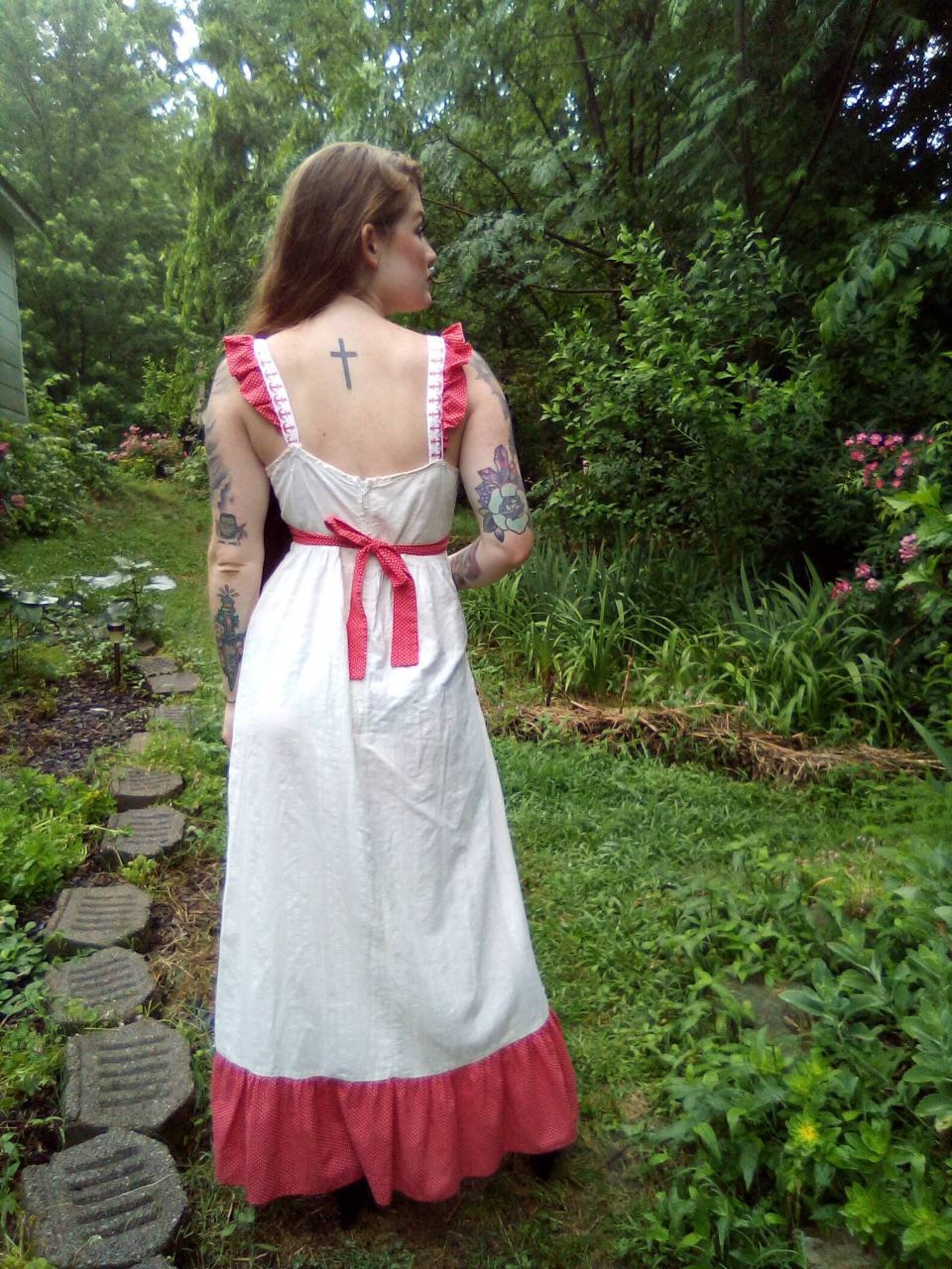 1960's Anchor Trim Design/prairie Dress/front Pockets - Etsy