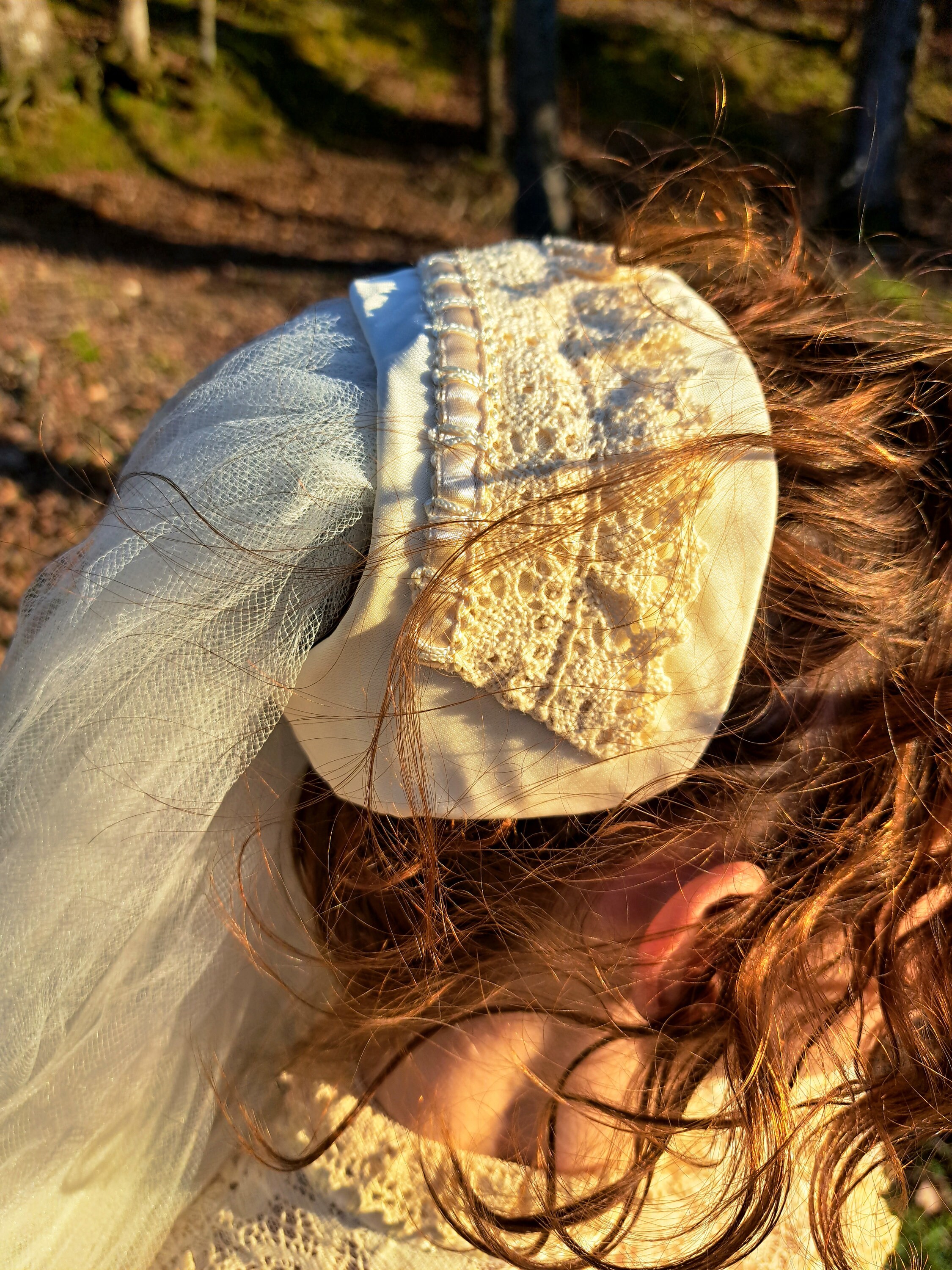 1970's Wedding Gown With Vail / Gunne Sax Style/long Trane/vintage Gown ...