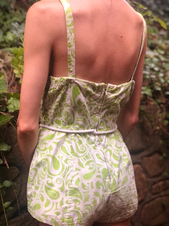 1950s 1960s Hawaiian Pinup Swimsuit Playsuit Ro… Gem