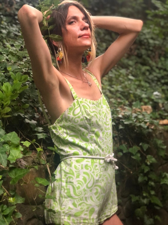 1950s 1960s Hawaiian Pinup Swimsuit Playsuit Ro… Gem