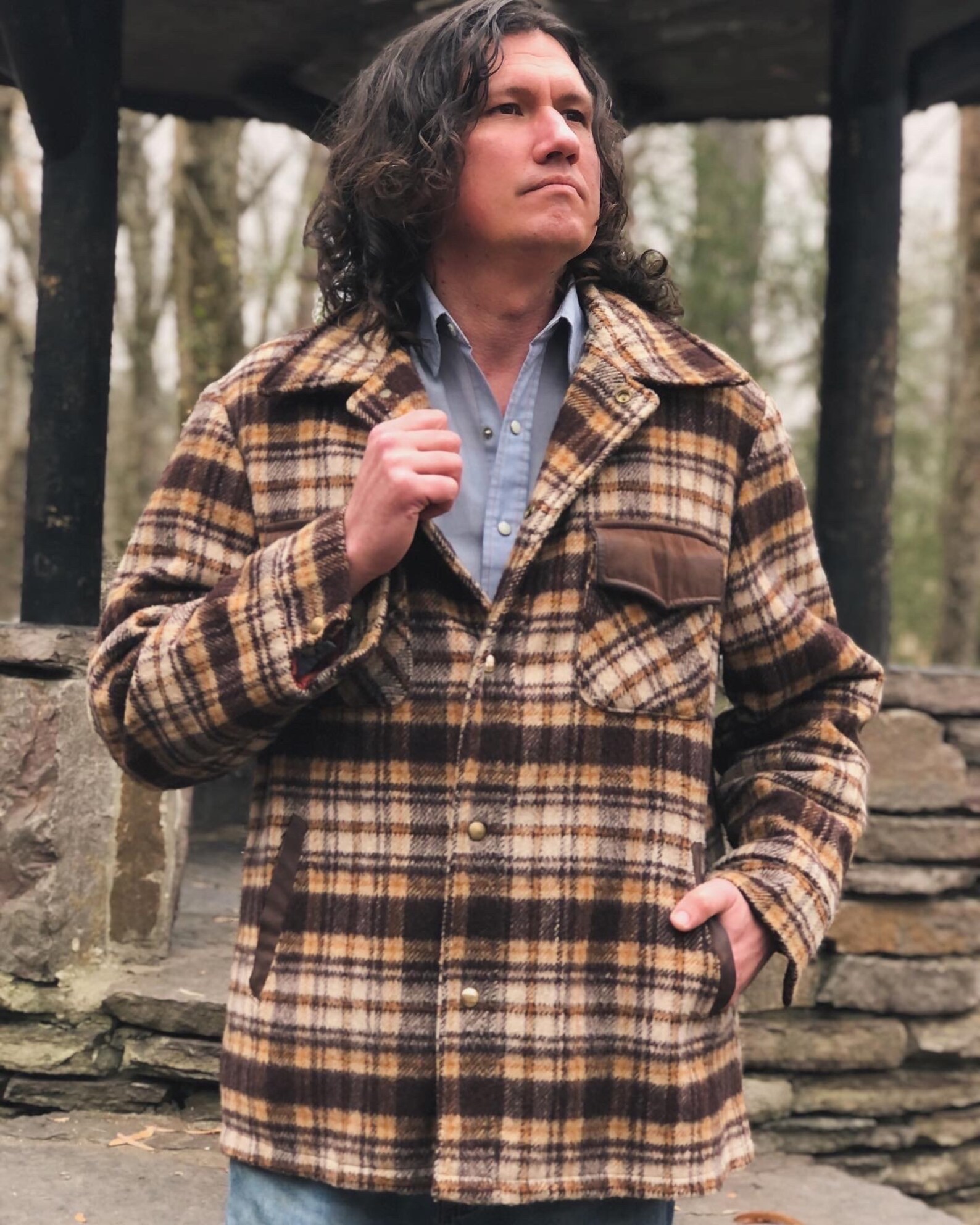 JC Penny Plaid Rustic Chore Coat 1960s - 1970s Jacket - Etsy