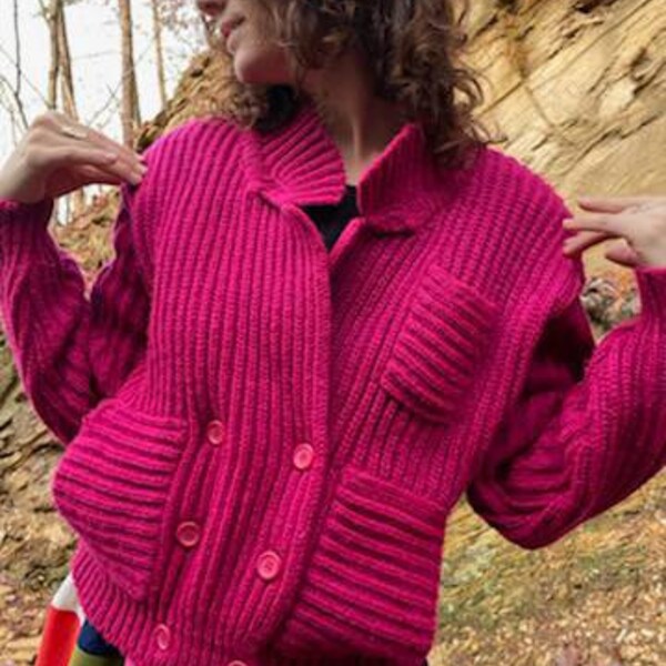 Hot Pink Button - Etsy