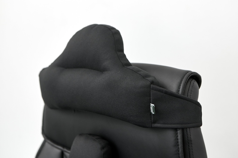 Black Headrest Pillow: Ergonomic Neck Support for Office Chair - Etsy
