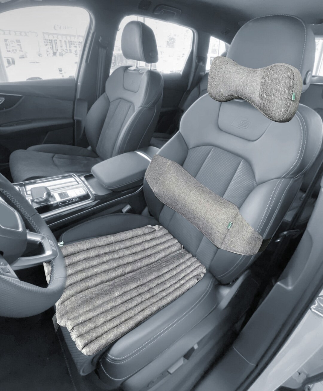 Orthopedic Car Pillows, Set of 3 Throw Pillow, Car Seat Cushion, Neck ...