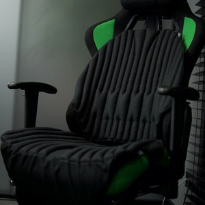 Set of Computer Chair Cushions, Gamer Gifts, Neck Support Pillow, Seat ...