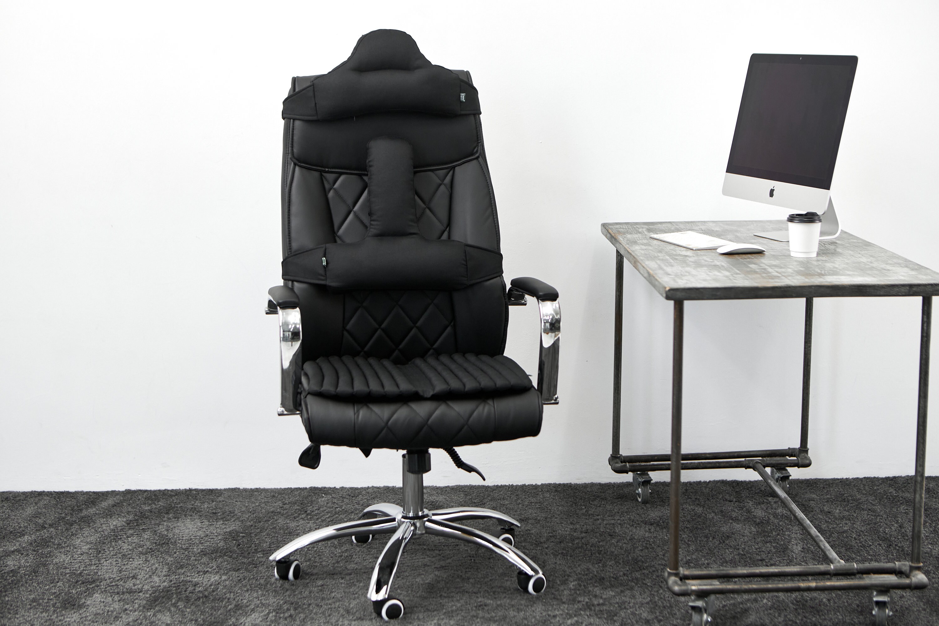 Buckwheat Hull Office Chair Cushion Set: Lumbar & Neck Support - Etsy