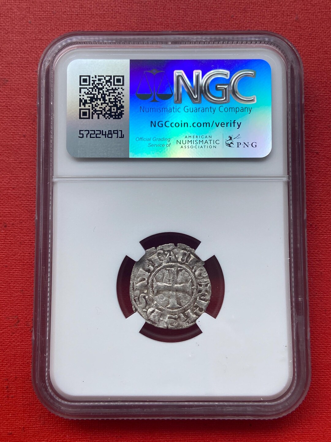 Crusader Templar Cross SILVER Coin Byzantine Period Phillip of Savoy ...