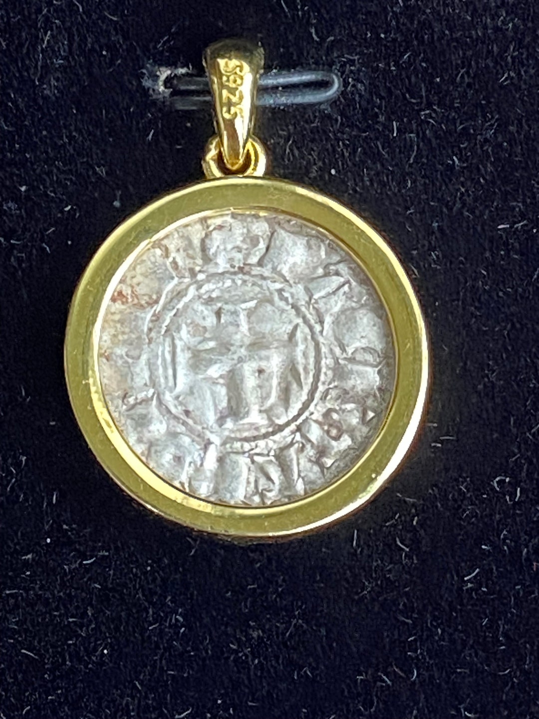 Pendant With Crusader Silver Coin Templar Cross 1300AD - Etsy