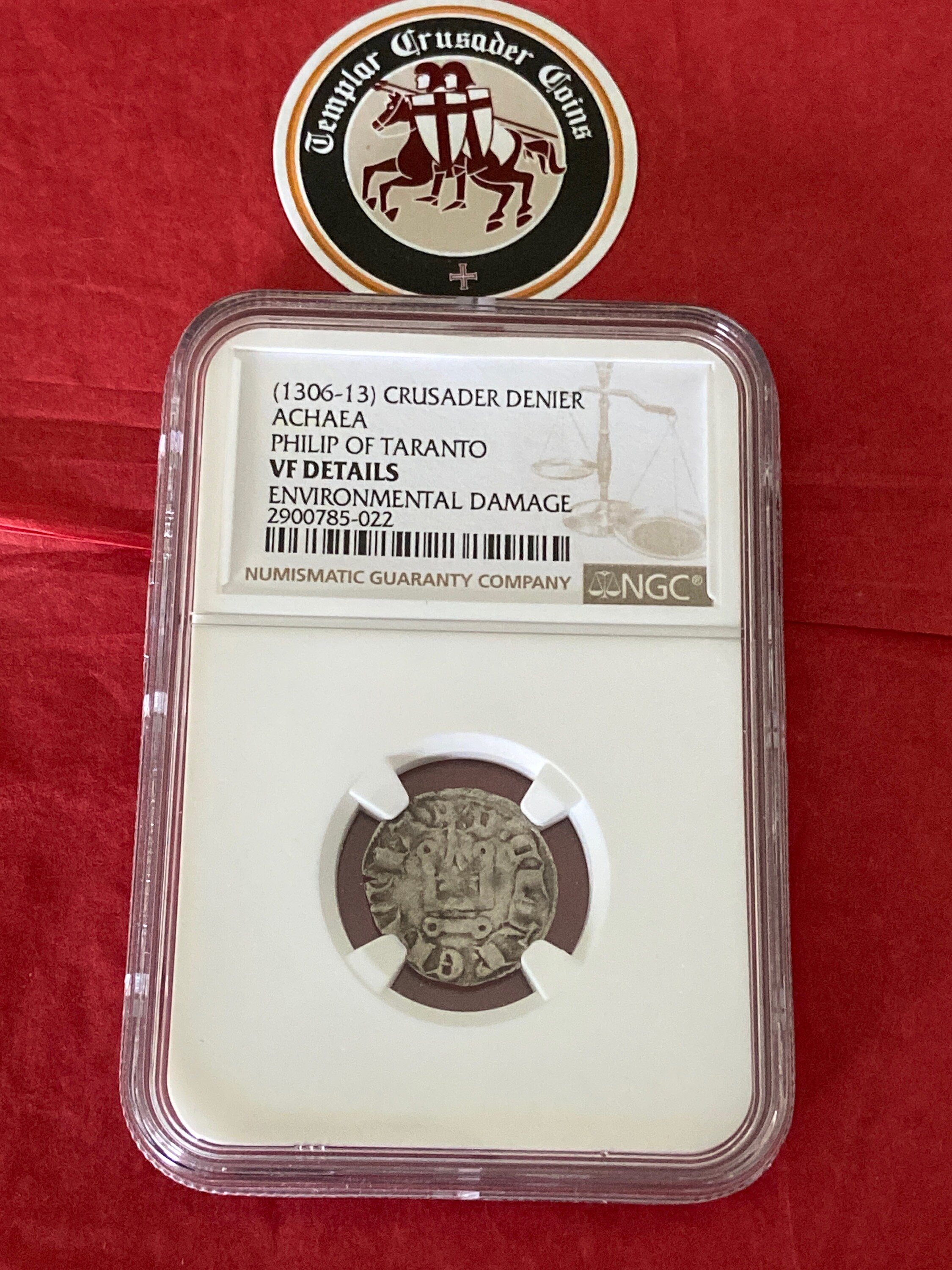 CRUSADER Templar Cross SILVER Coin Byzantine Period Old Philip of ...