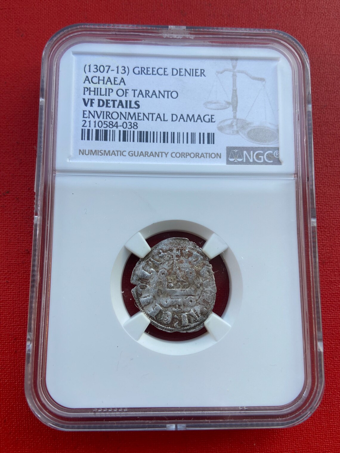 CRUSADER Templar Cross SILVER Coin Byzantine Period Old Philip of ...