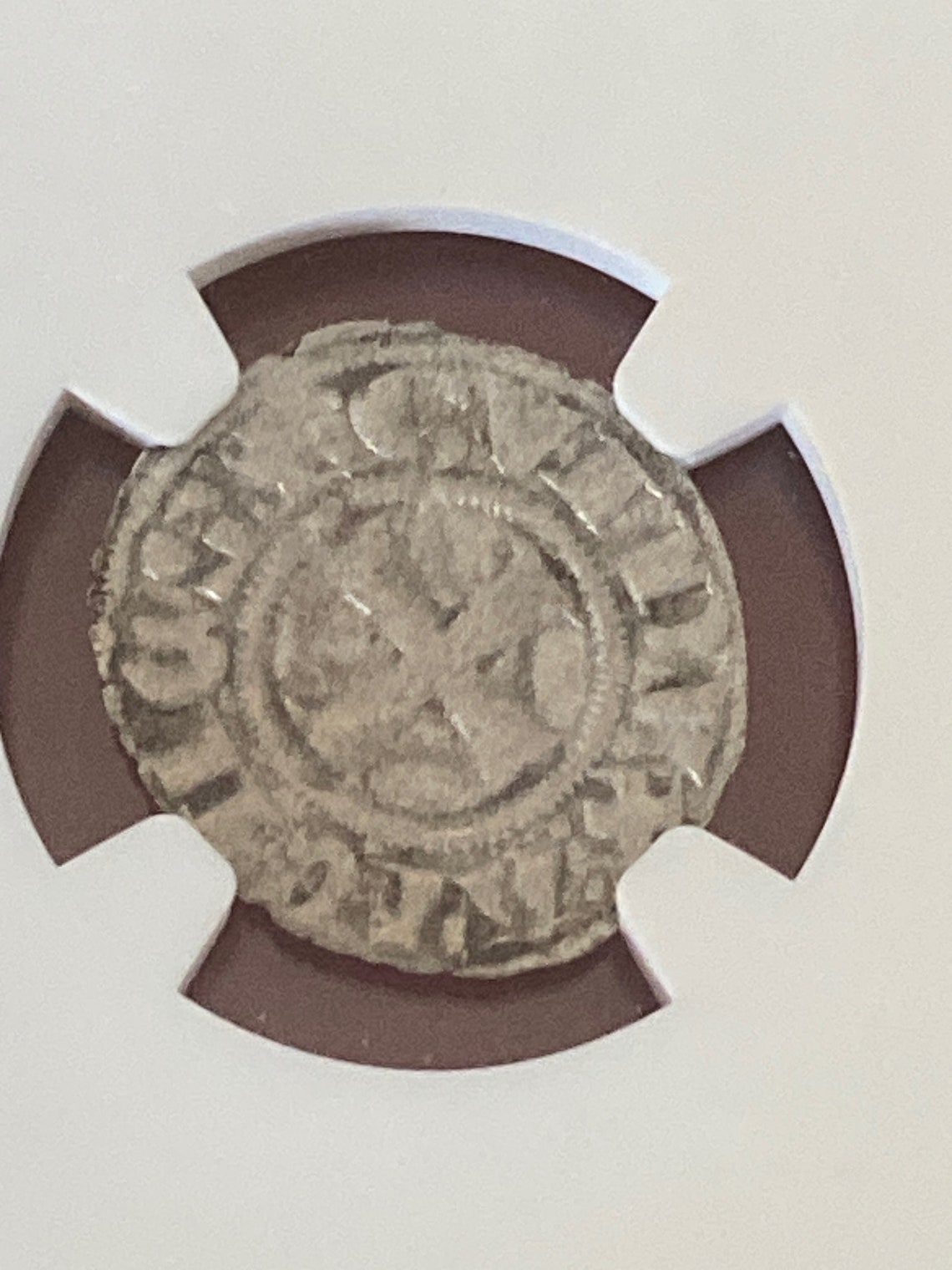 Crusader Templar Cross SILVER Coin Byzantine Period Guy II De La Roche ...