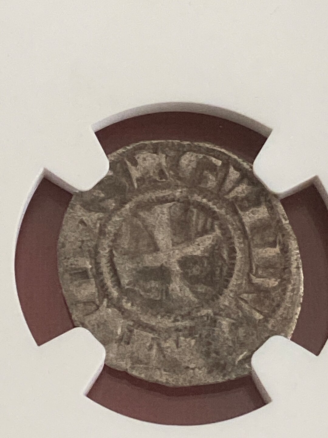 Crusader Templar Cross SILVER Coin Byzantine Period Guy II De La Roche ...