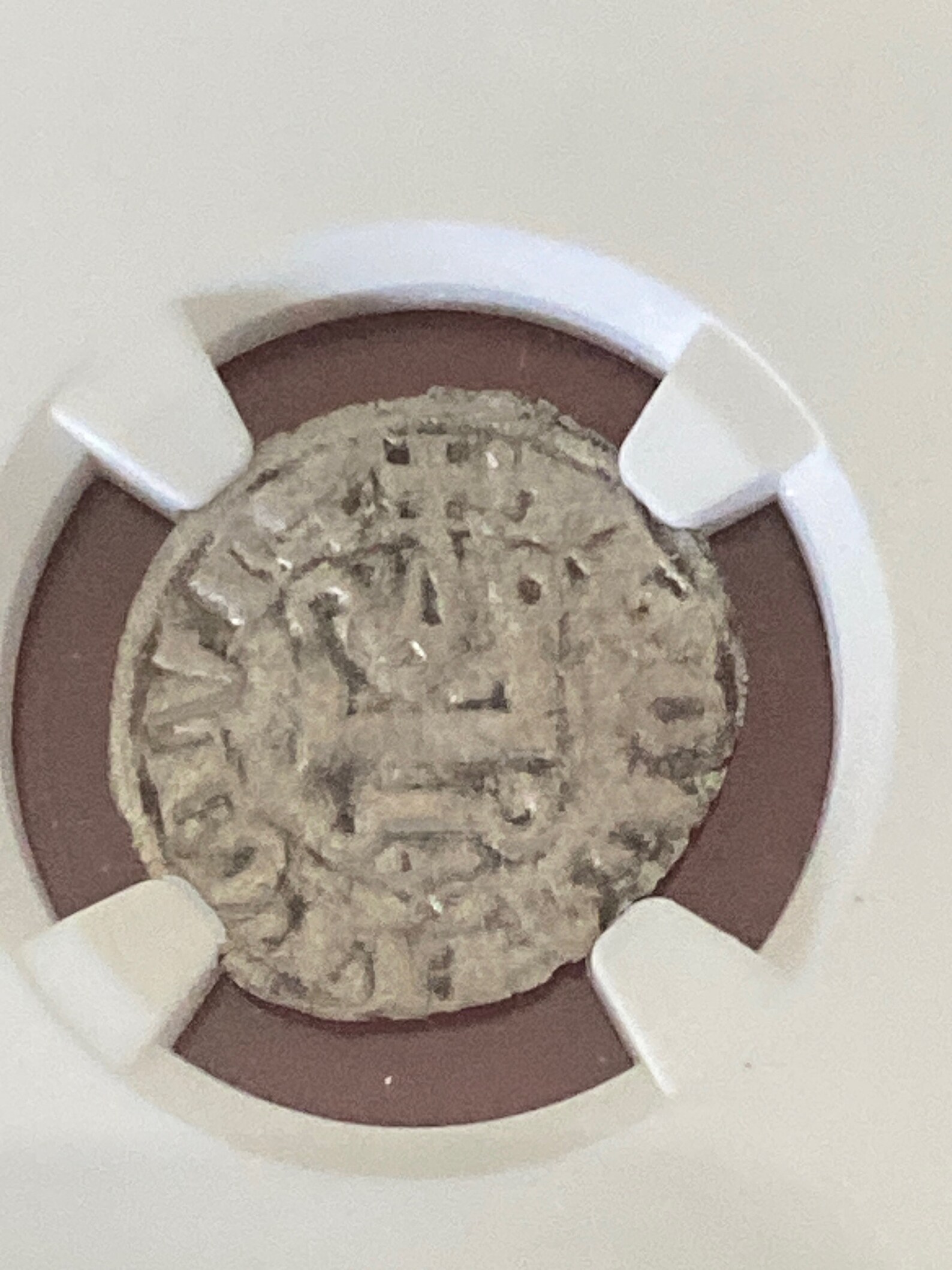 Crusader Templar Cross SILVER Coin Byzantine Period Guy II De La Roche ...