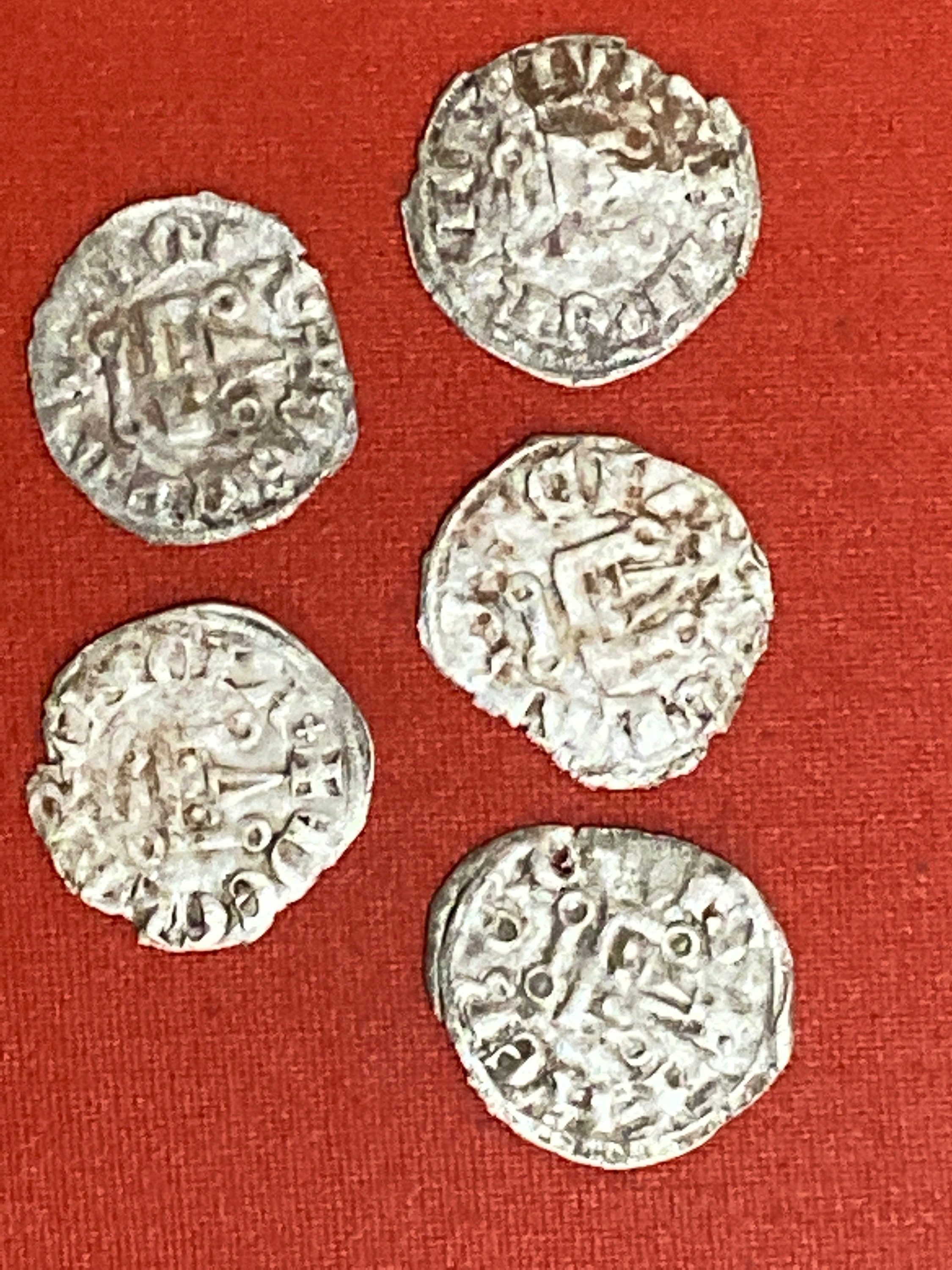 CRUSADER Templar Cross SILVER Coins 5 Starter Collection 1200's ...