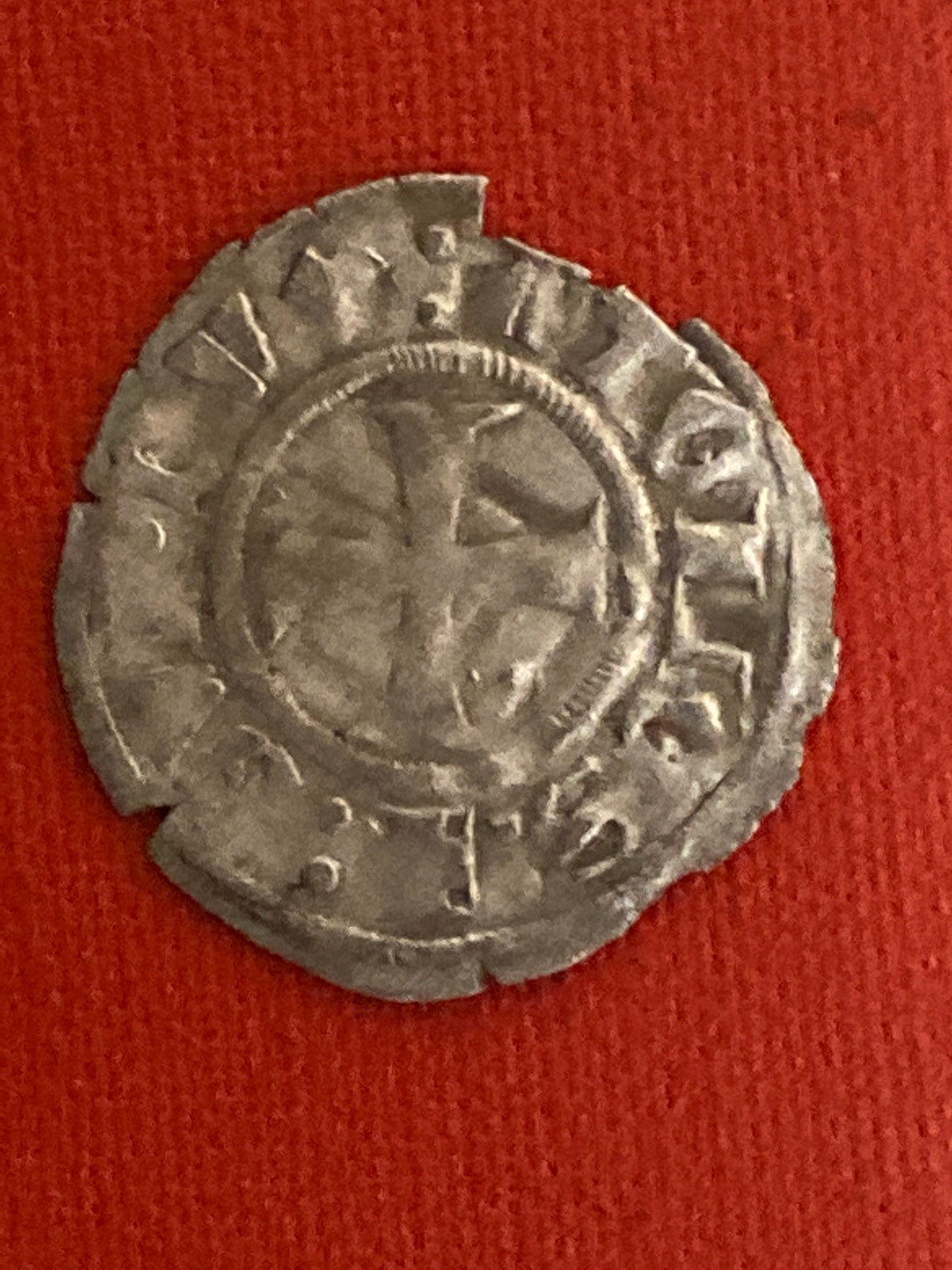 CRUSADER Templar Cross SILVER Coin 1200's Byzantine Period 800 Year Old ...