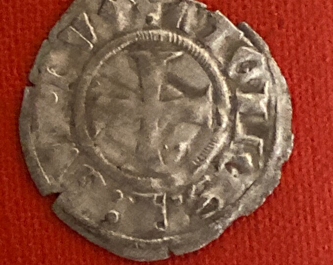 CRUSADER Templar Cross SILVER Coin 1200's Byzantine Period 800 Year Old ...
