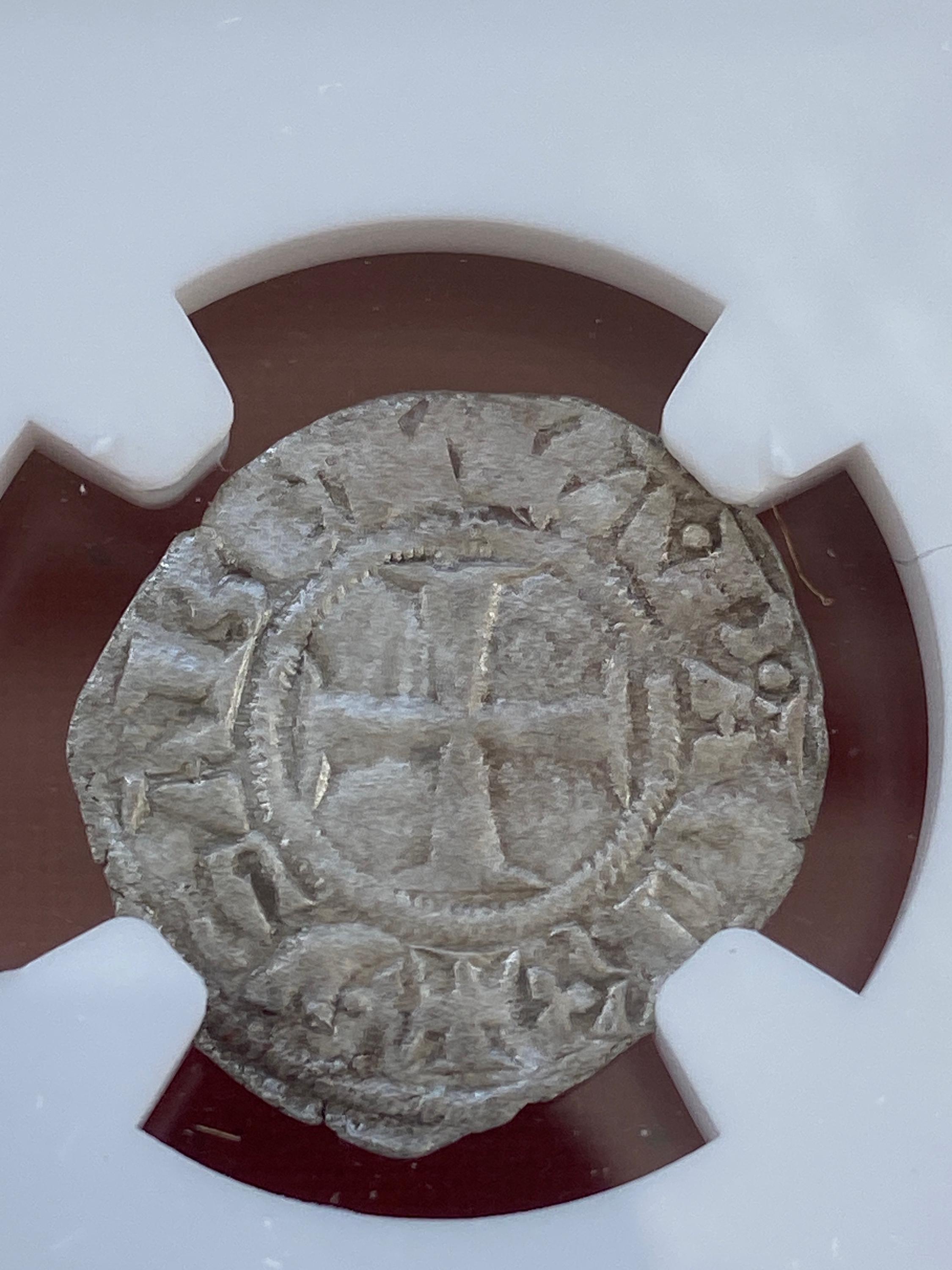 Crusader Templar Cross SILVER Coin Byzantine Period NGC Certified ...