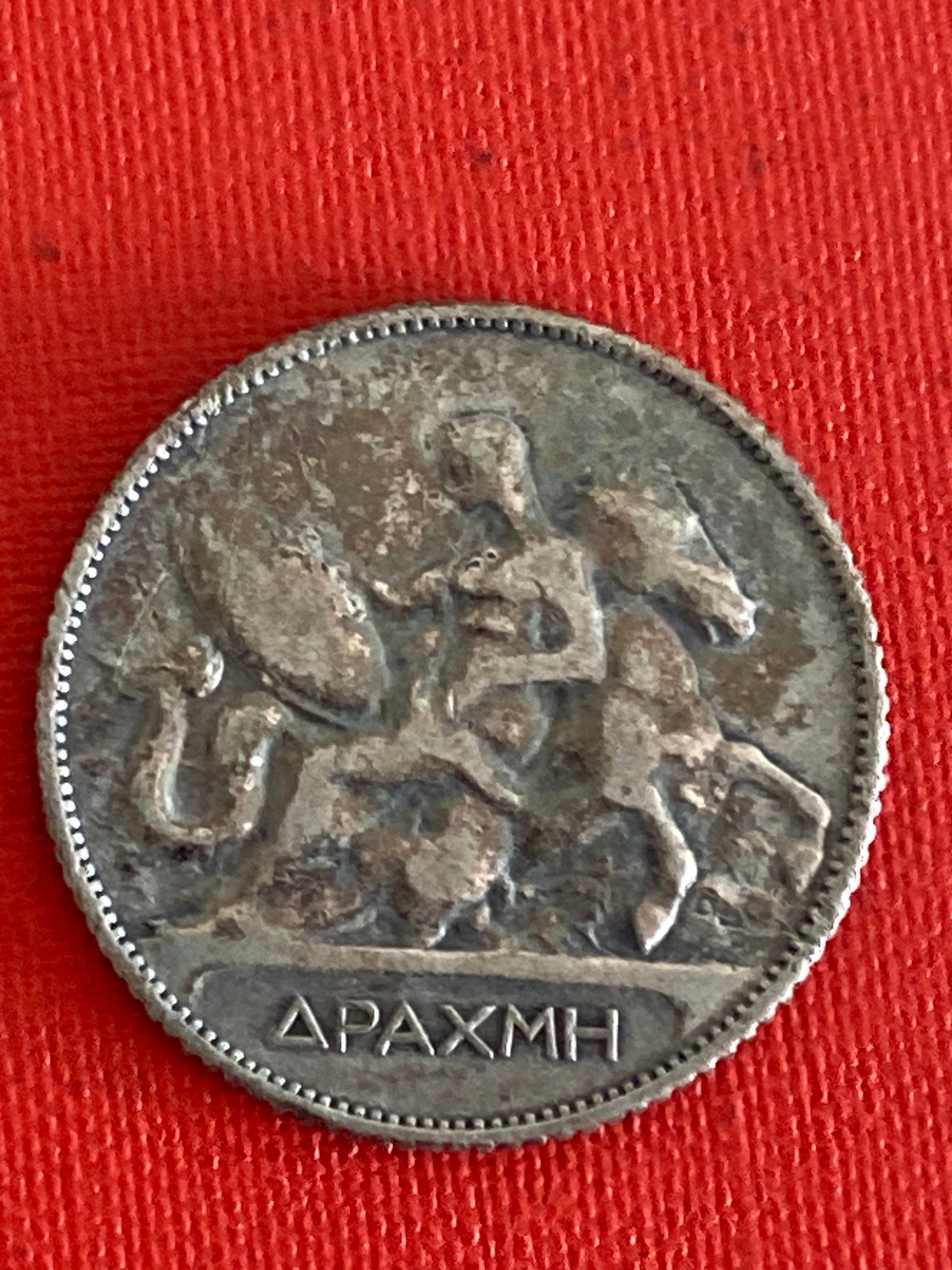 Greek Silver Coin Drachma 1910 - Etsy