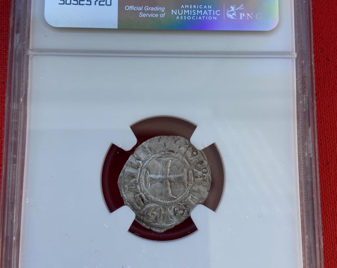 Crusader Templar Cross SILVER Coin Byzantine Period NGC Certified ...