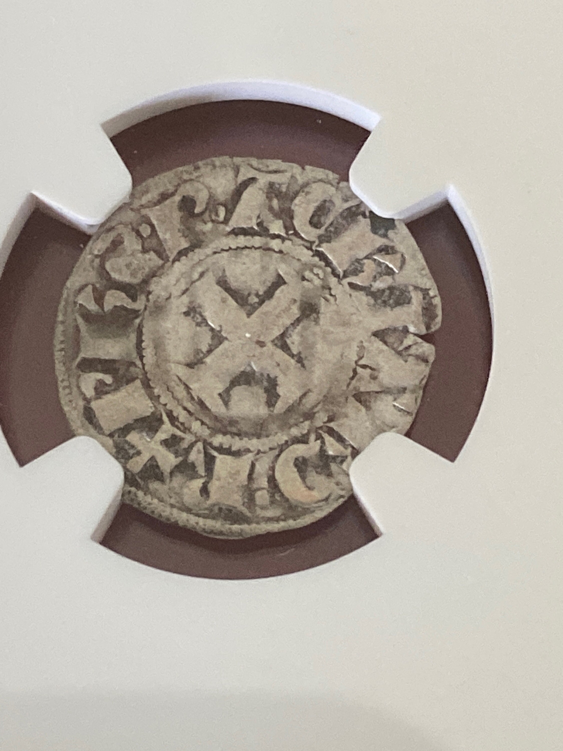 CRUSADER Templar Cross SILVER Coin Byzantine Period Old Philip of ...