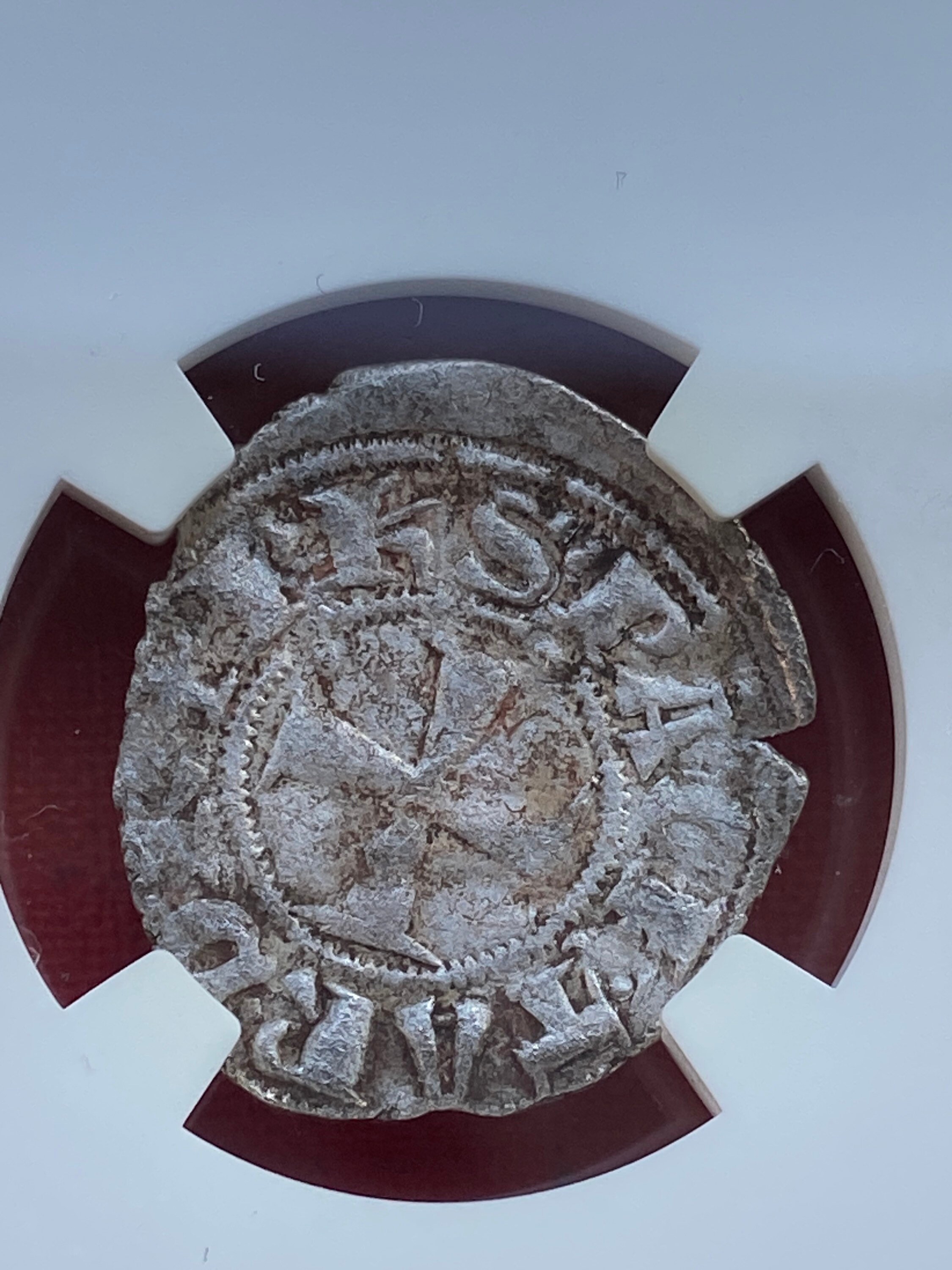 CRUSADER Templar Cross SILVER Coin Byzantine Period Old Philip of ...