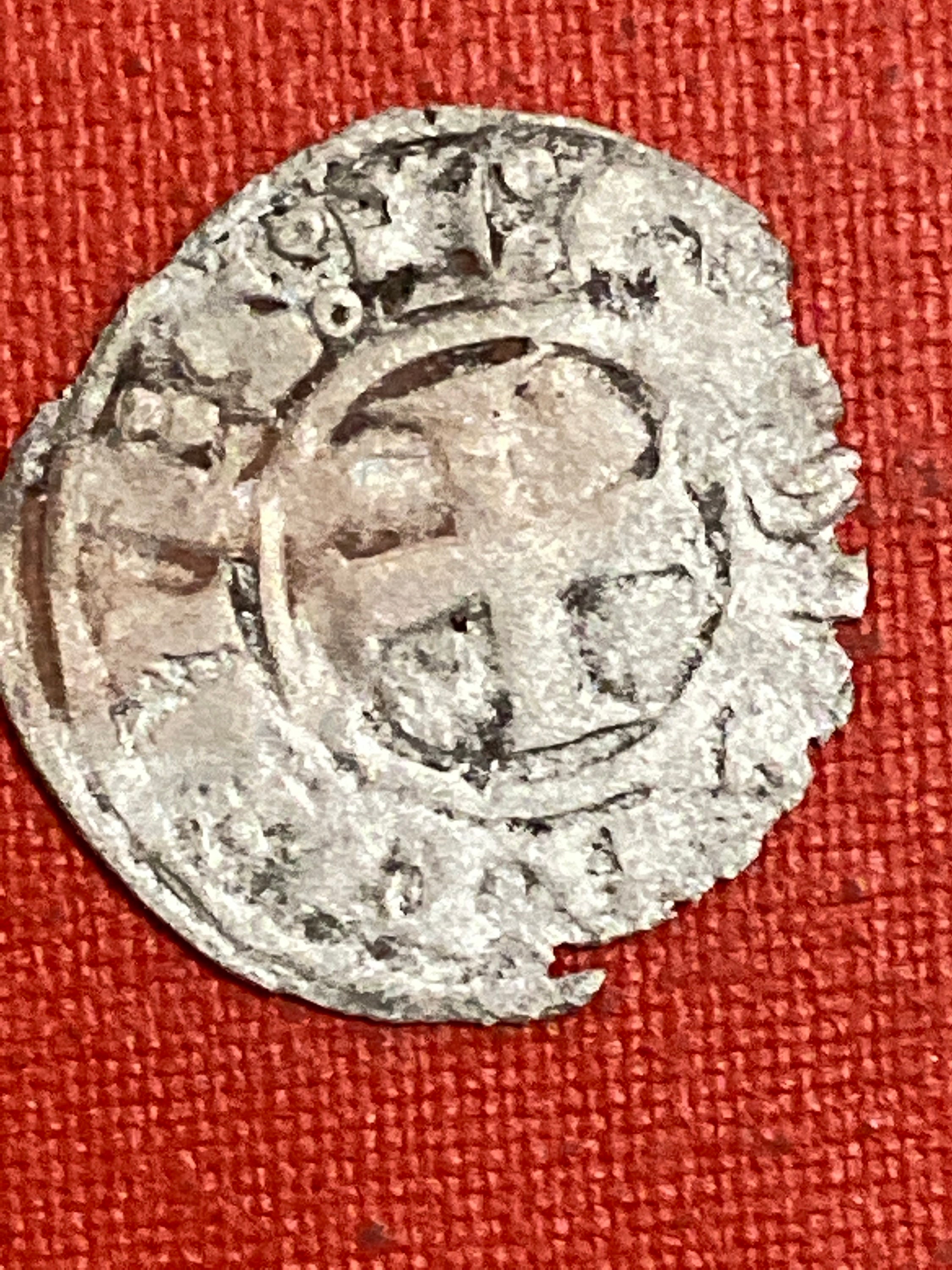 CRUSADER templar cross fractional SILVER coin 1200's byzantine period ...