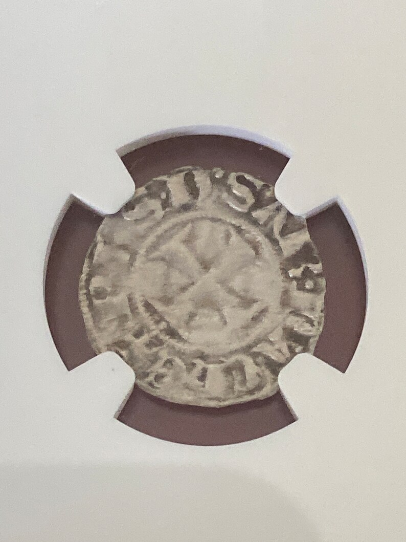 CRUSADER Templar Cross SILVER Coin Byzantine Period Phillip of Savoy ...