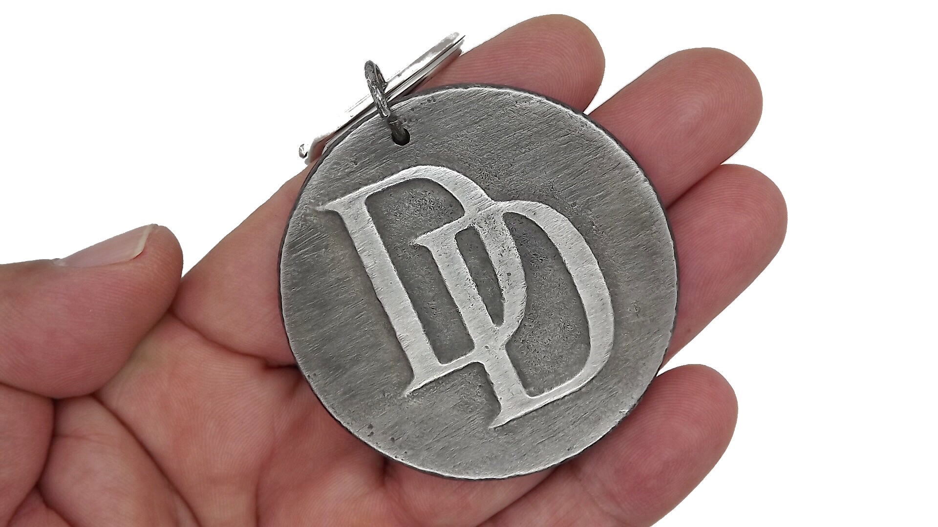 The Daredevil Logo Pewter Relic Distressed Keychain Sand - Etsy