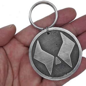 Doctor Doom Logo Pewter Relic Keychain Sand Casted Handmade - Etsy