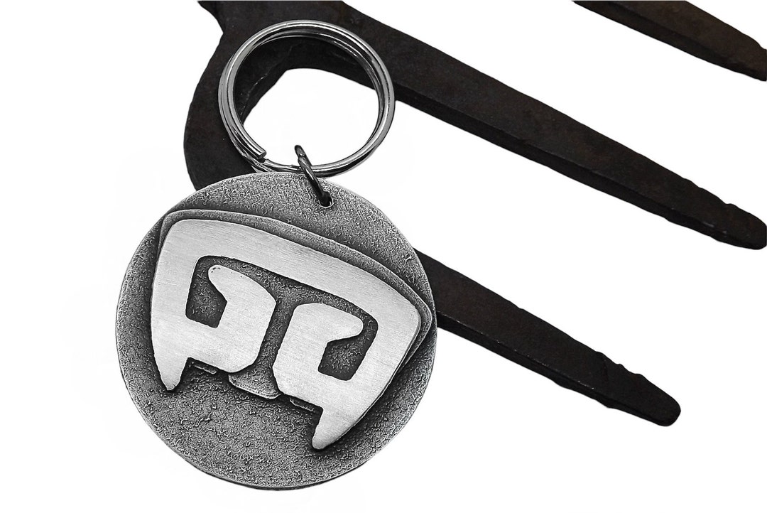 Namor Belt Buckle Symbol Pewter Distressed Keychain Handmade Wakanda ...