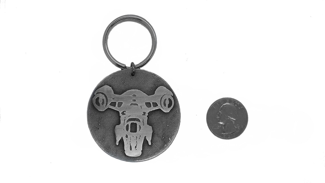 Razor Crest Silhouette the Mandalorian Pewter Relic Distressed | Etsy