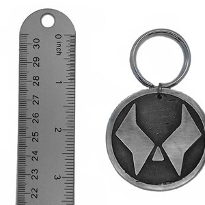 Doctor Doom Logo Pewter Relic Keychain Sand Casted Handmade - Etsy