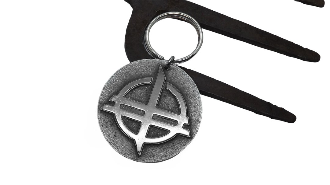 Grand Inquisitor Logo Pewter Distress Keychain Sand Casted - Etsy