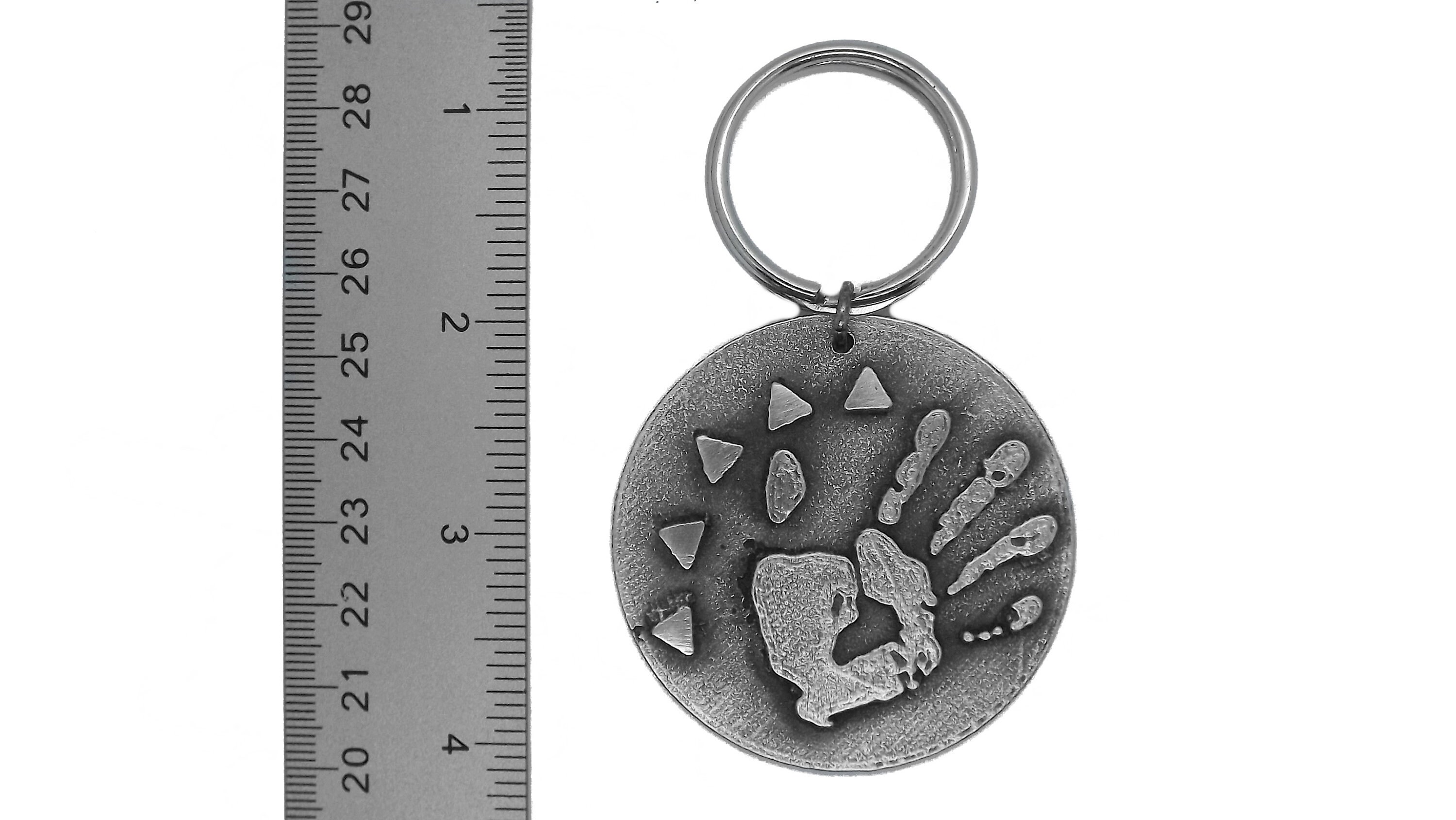 Echo Maya Lopez Symbol Pewter Relic Distressed Keychain Sand - Etsy UK