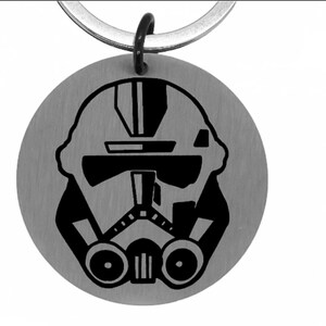 Hunter Clone Force 99 With Omega Pendant Custom Laser Engraved Keychain ...