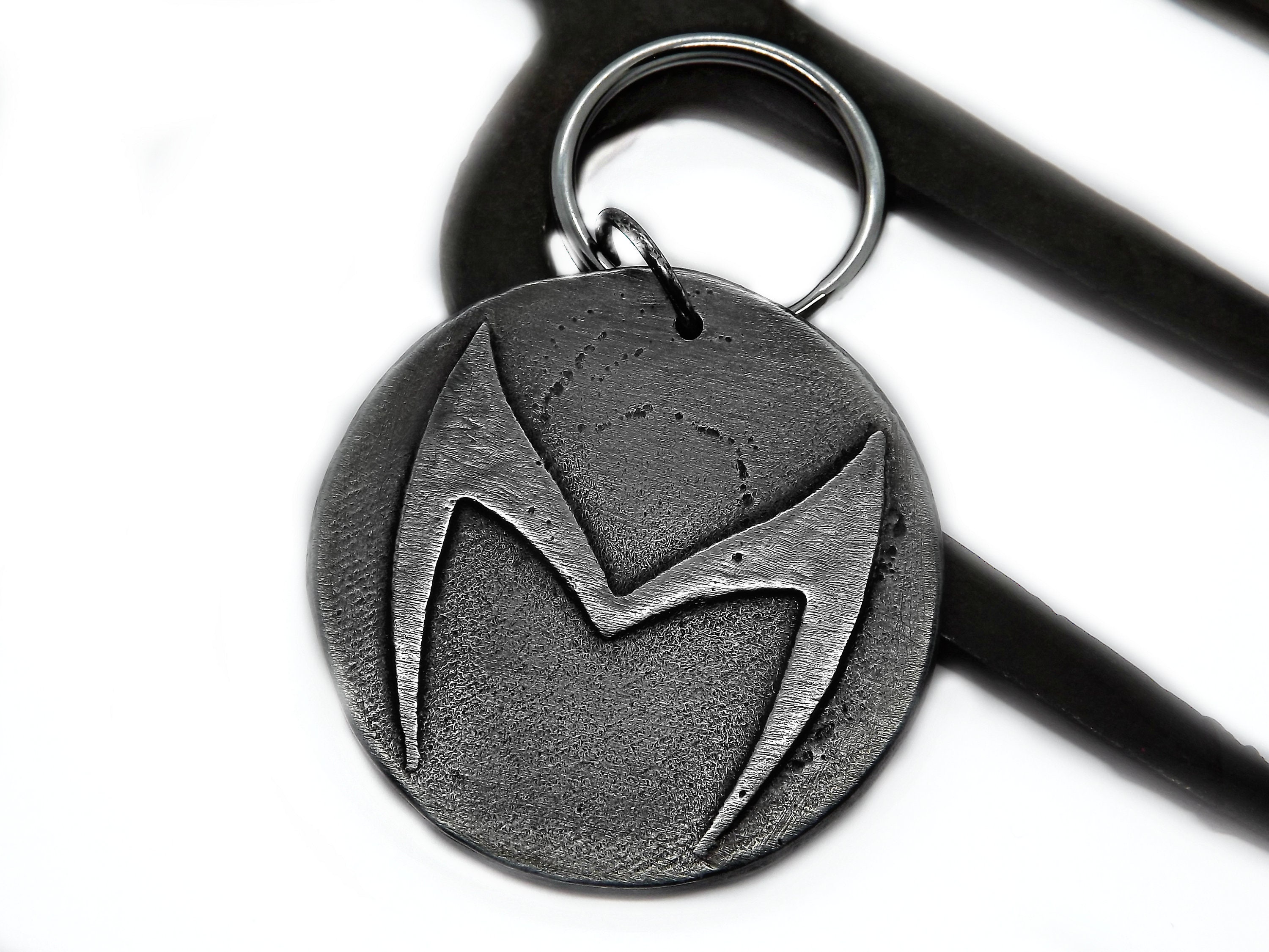 The Scarlet Witch Logo Pewter Relic Distressed Keychain Sand - Etsy ...