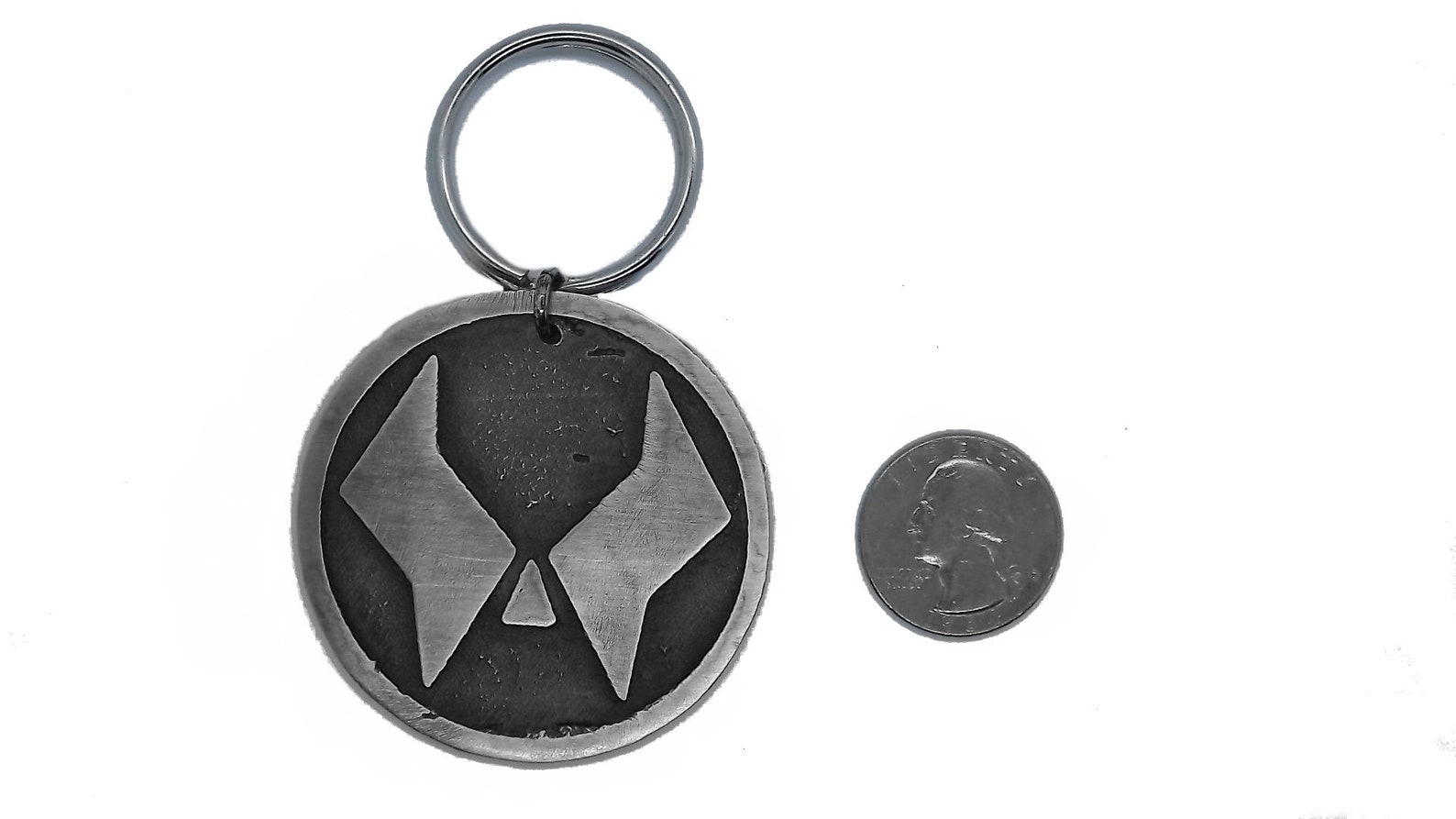 Doctor Doom Logo Pewter Relic Keychain Sand Casted Handmade | Etsy