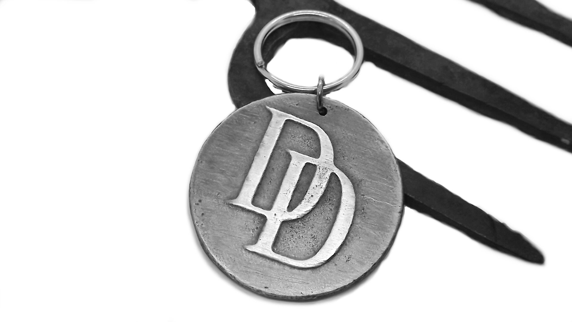 The Daredevil Logo Pewter Relic Distressed Keychain Sand - Etsy
