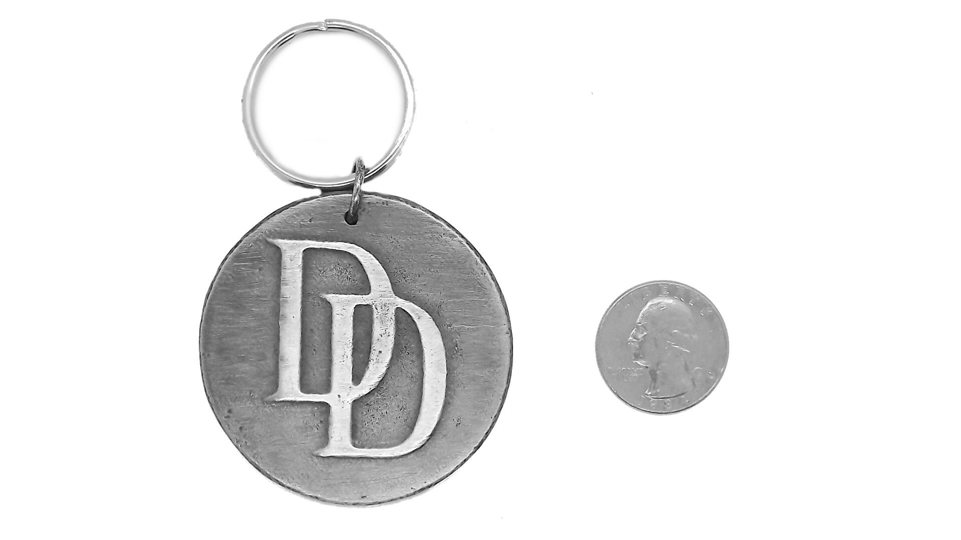 The Daredevil Logo Pewter Relic Distressed Keychain Sand - Etsy