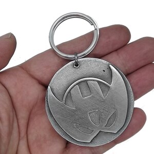 Hawkeye Mask Logo Pewter Relic Distressed Keychain Sand Casted Handmade ...
