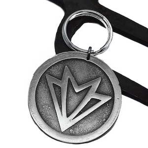 The Falcon Logo Pewter Relic Keychain Sand Casted Handmade Superhero ...