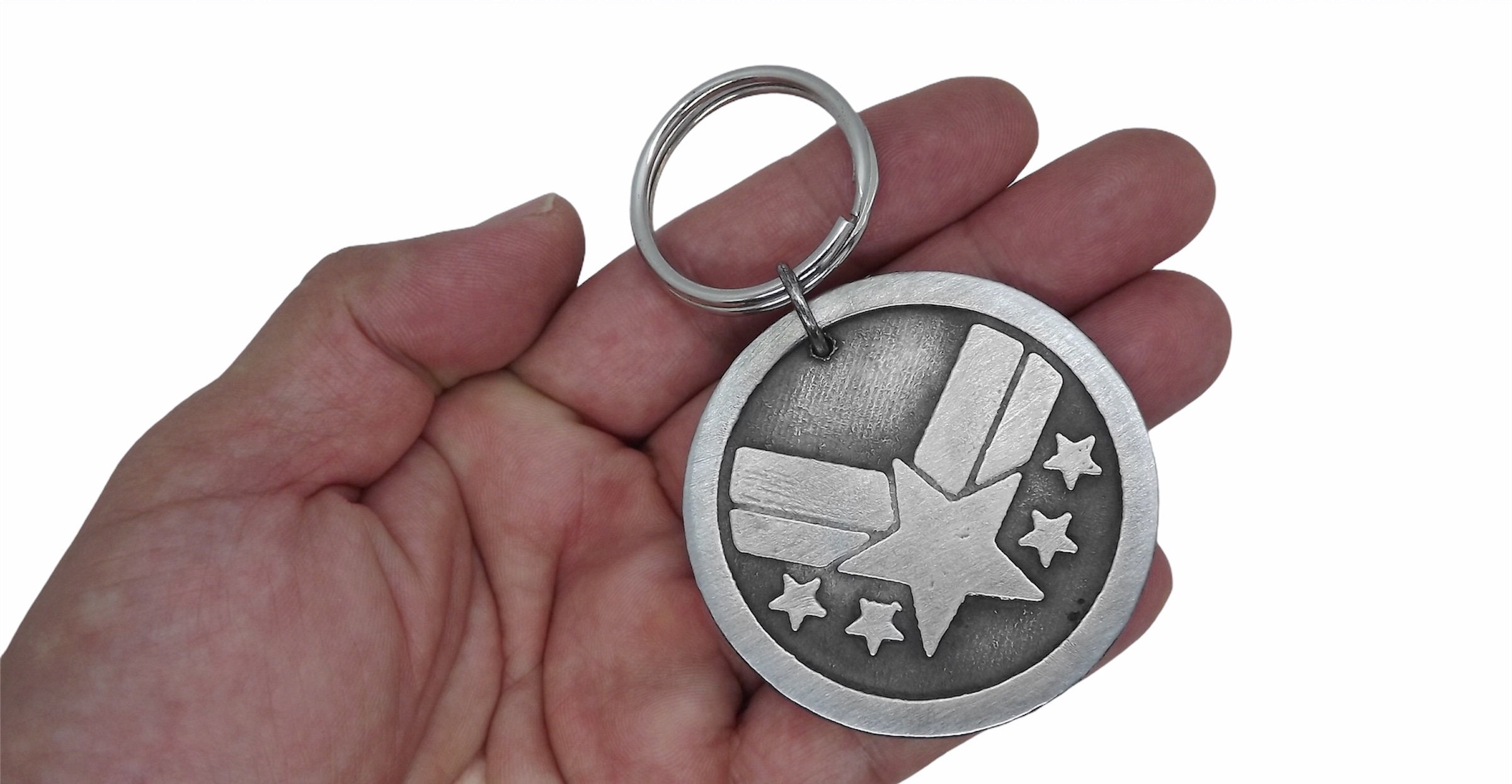 War Machine Logo Pewter Distress Keychain Sand Casted Handmade - Etsy